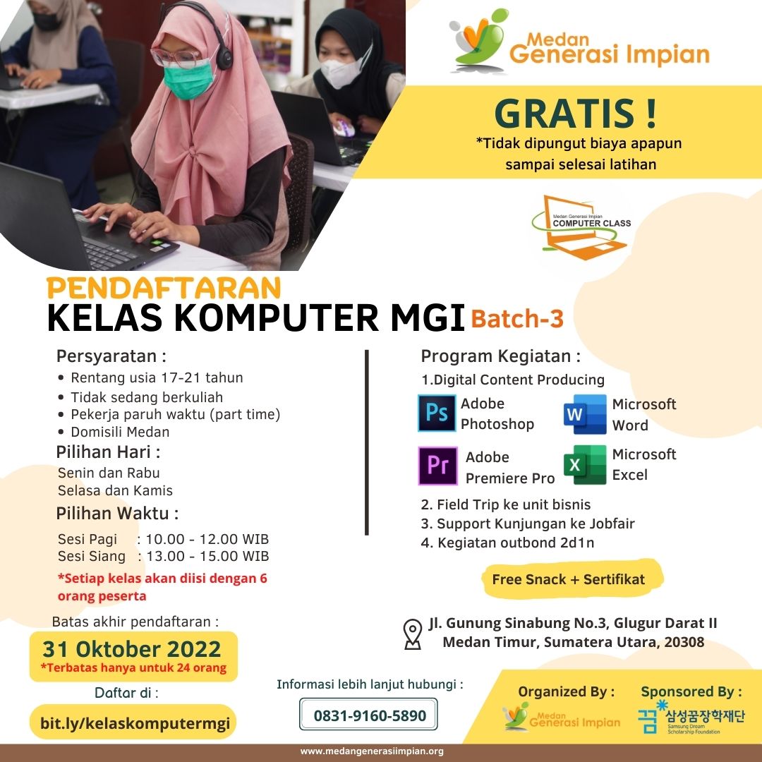 Pelatihan Desain Grafis & Microsoft Office Gratis - Yayasan Medan ...
